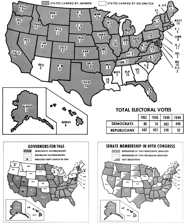 Election Of 1964 Map 1964 United States Presidential Election (TNO: