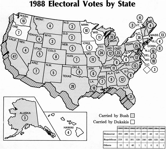 1972 Presidential Election Map